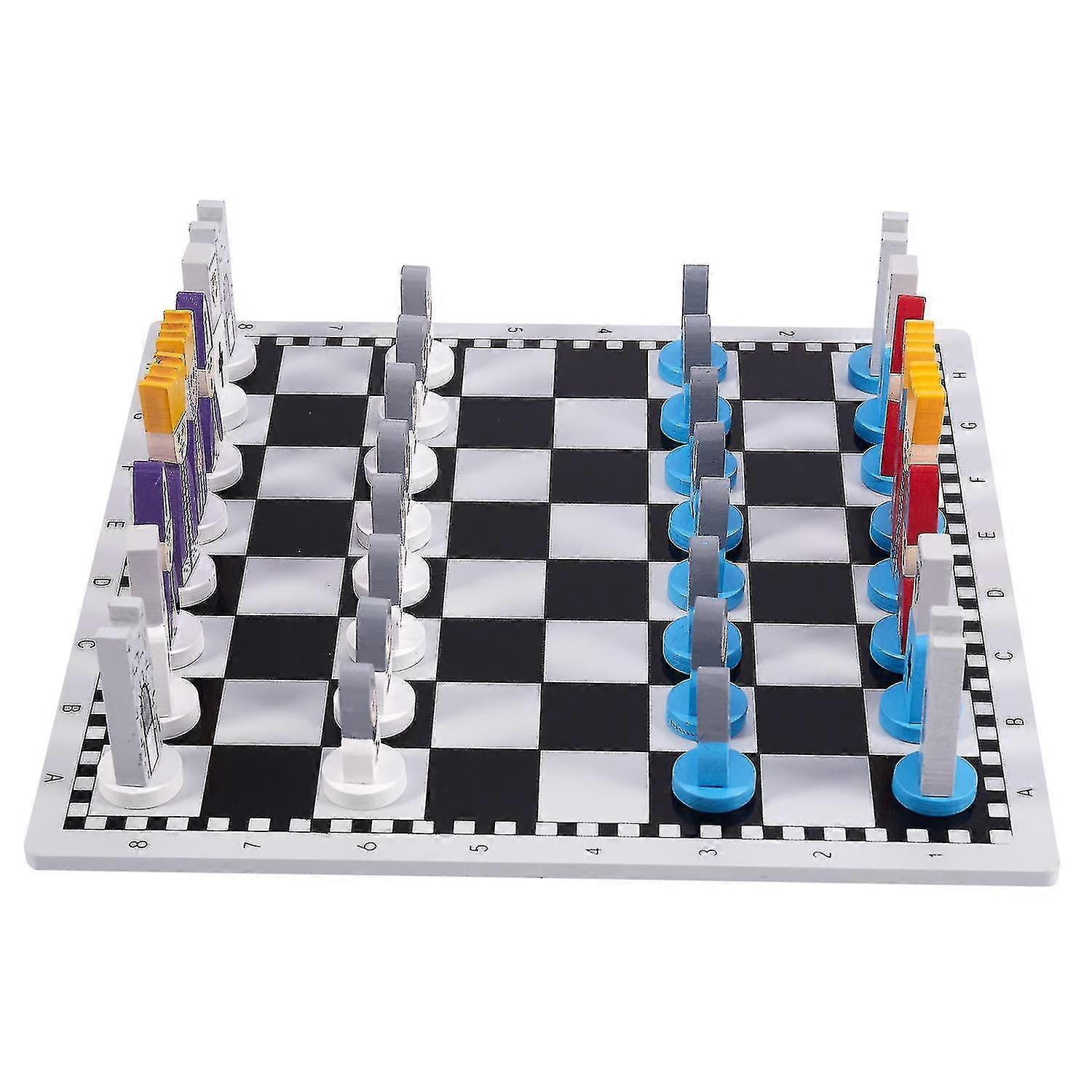 Wooden Chess Children's Gifts Modeling Chess Toys | Fruugo UK