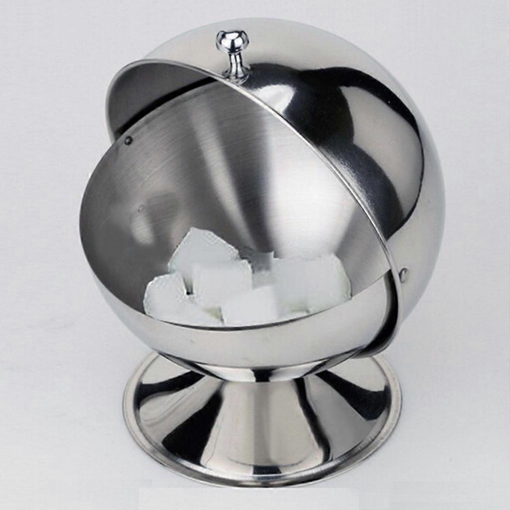 refillable spherical sugar jar,stainless steel spherical sugar jar flip ...