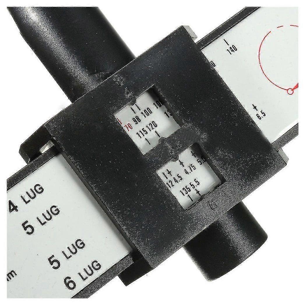 Pcd Gauge Ruler Rim Car Wheel Bolt Pattern Measuring Gauge Tool Hole 4 ...
