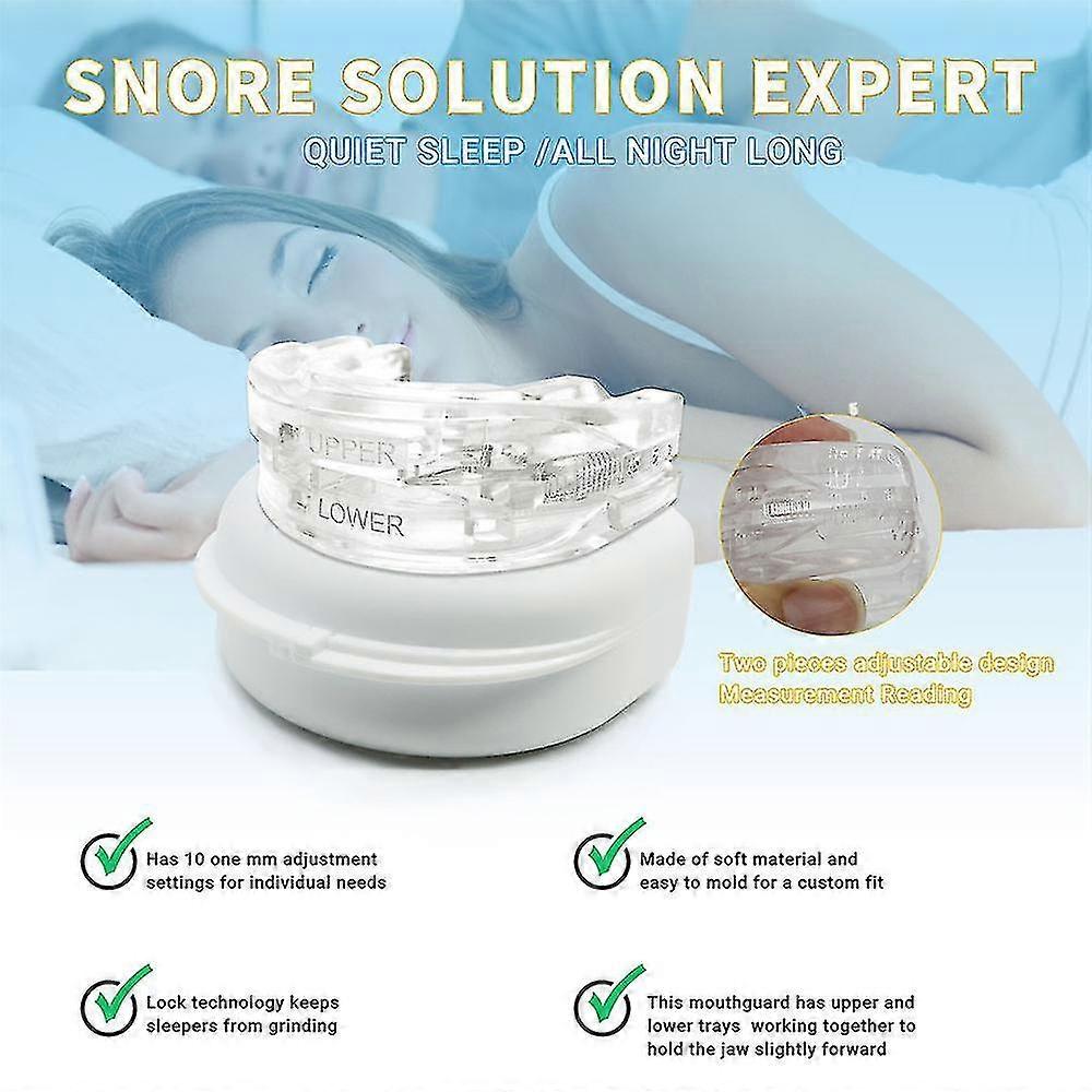 Snore Guard - Anti-snoring Mandibular Mouthpiece Device Sleep Apnoea ...