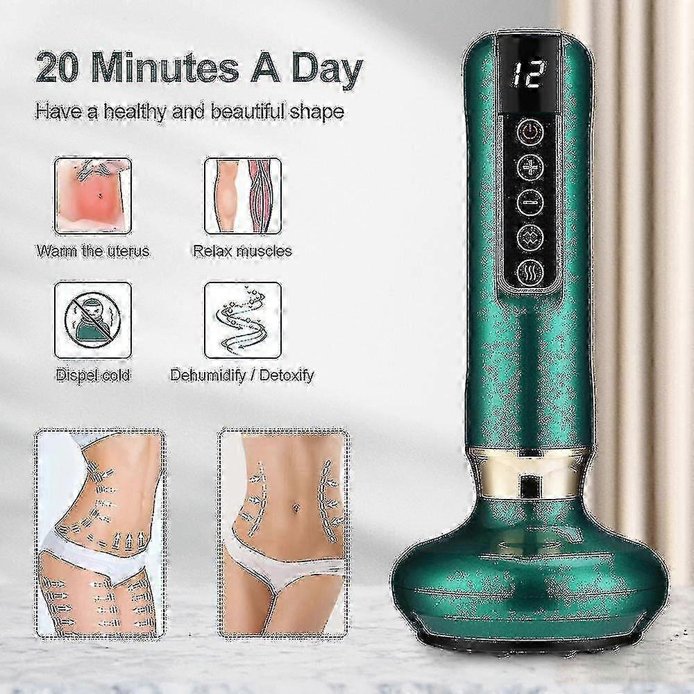 Electric Cupping Massager Vacuum Suction Cup Guasha Anti Cellulite Beauty Health Scraping ...