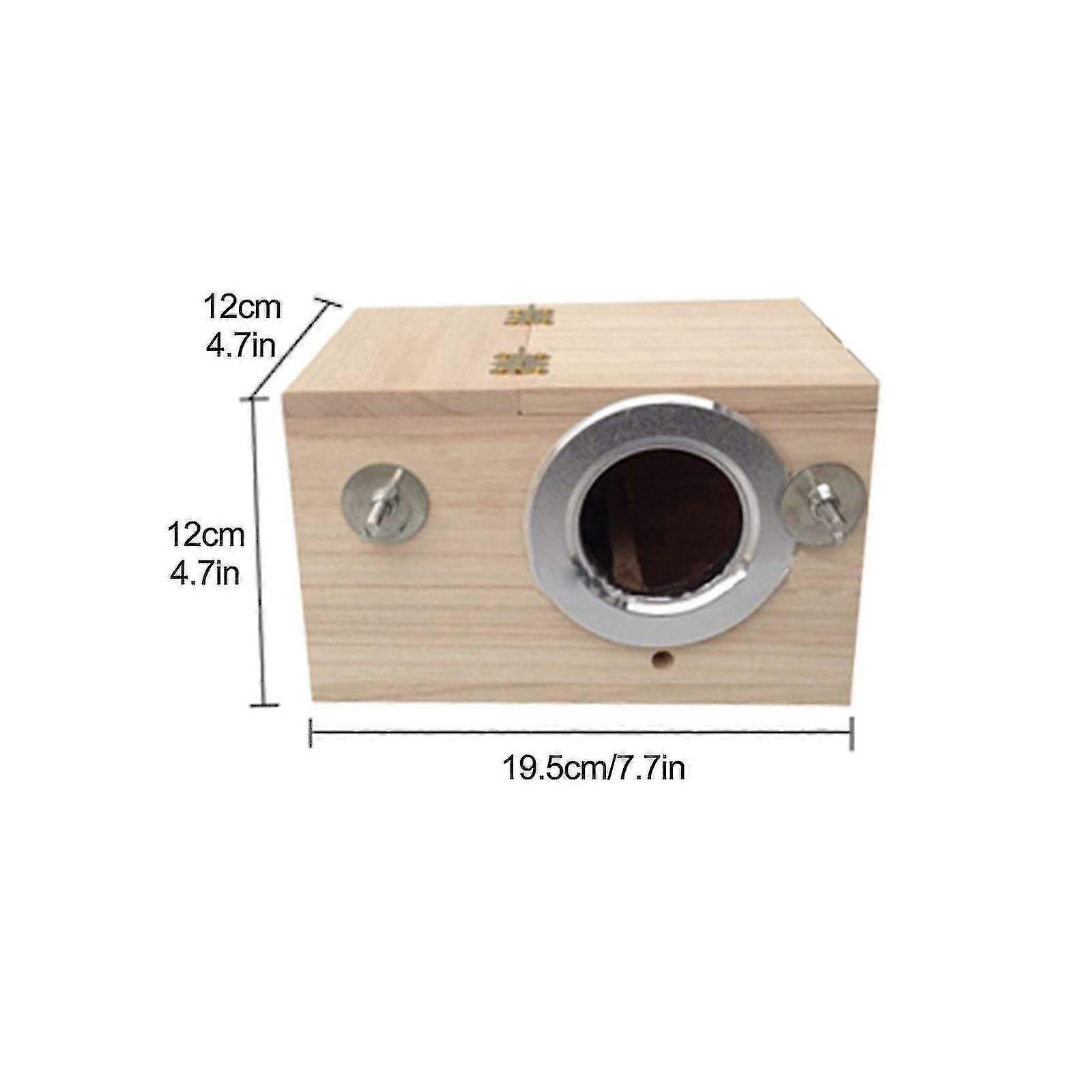 Parrot Nest Breeding Box With Built-in Baffle And Anti-bite Ring For ...