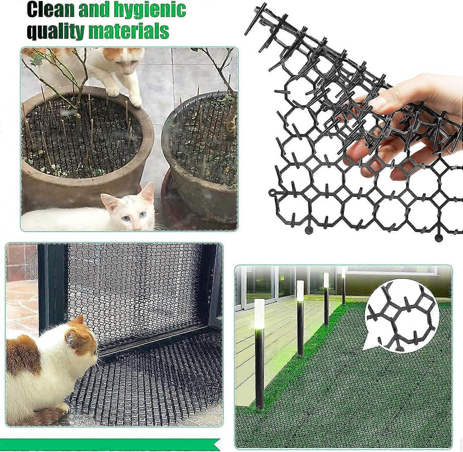 12 Pack 15.5*20cm Scratching Mats with Spikes for Cats, Outdoor Cat ...