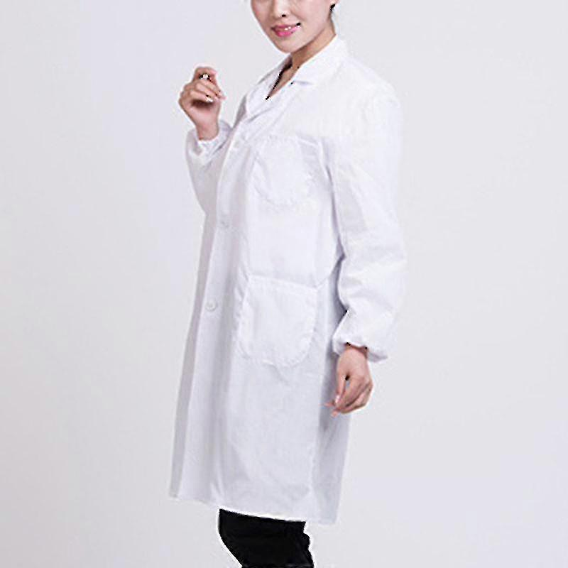 Volwassen Witte Lab Jas Ziekenhuis Dokter Laboratorium Medisch Uniform Lab Jas Unisex Fancy ...