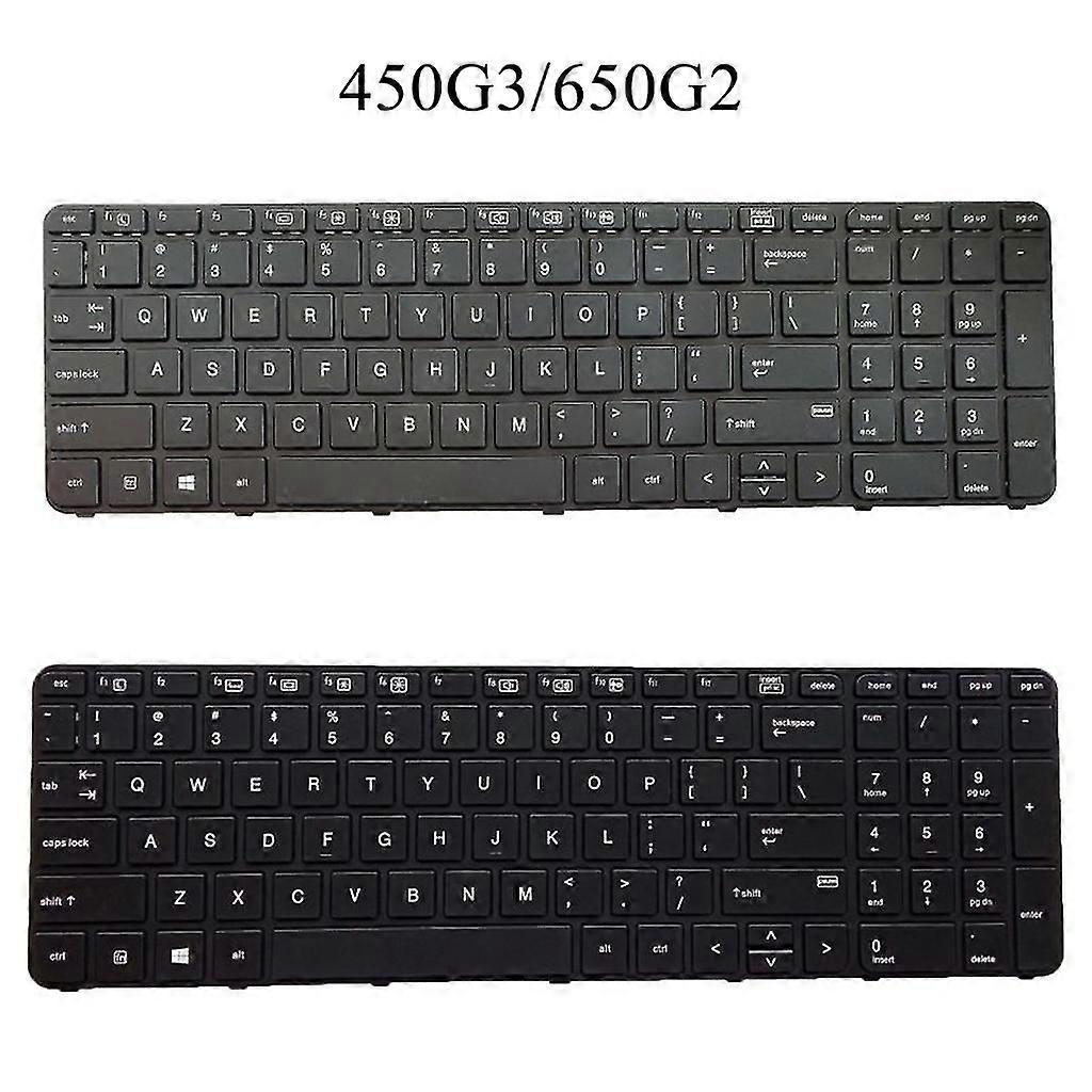 Us English Keyboards For Hp Probook 650 G2- G3 655 G3 450 G3 455 G3 ...