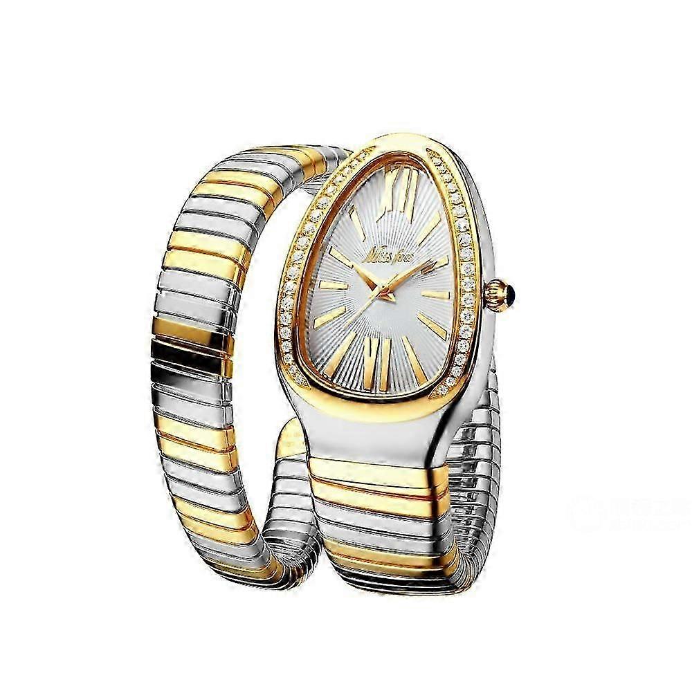 Women's Watches Snake Shape Luxury Wrist Watch For Women Steel Unique ...