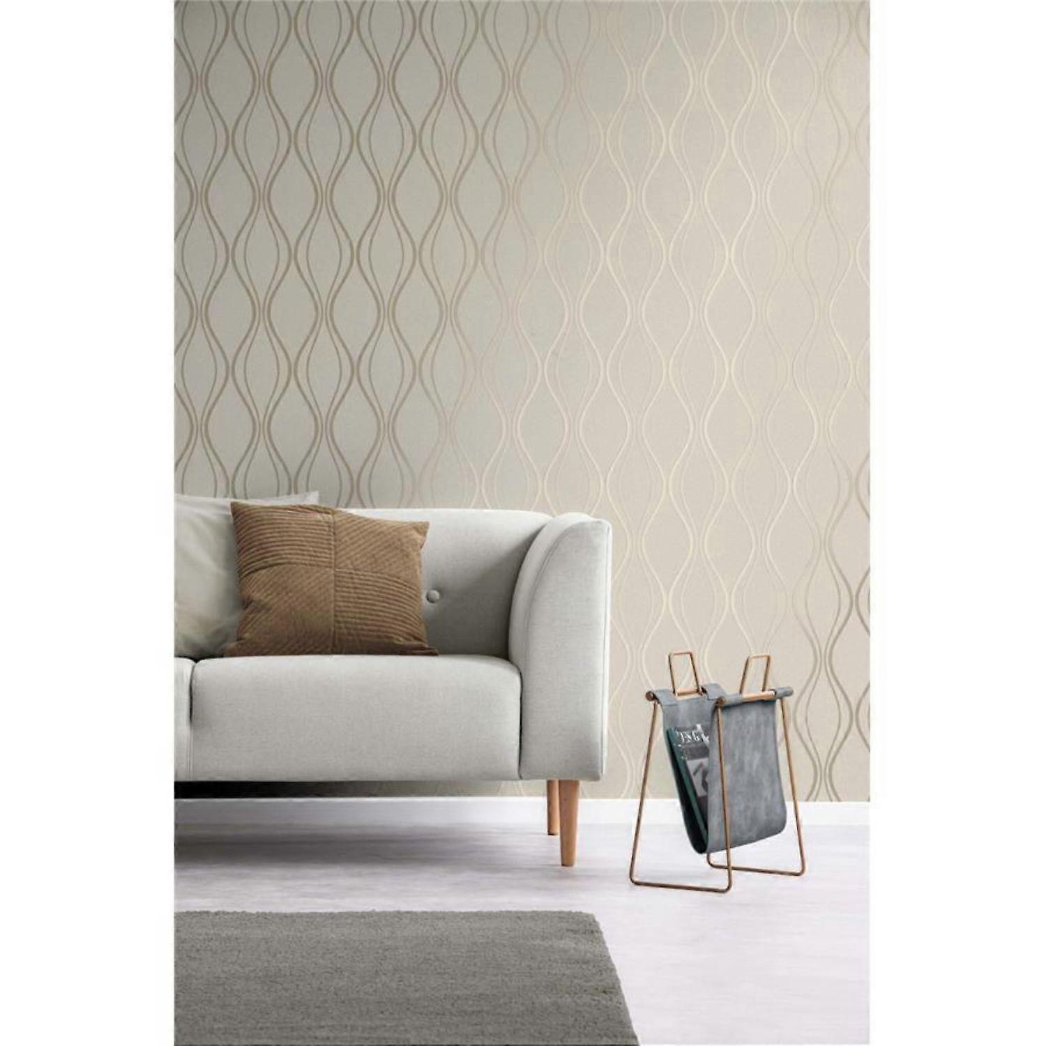 Vymura Contour Wave Wallpaper | Fruugo UK