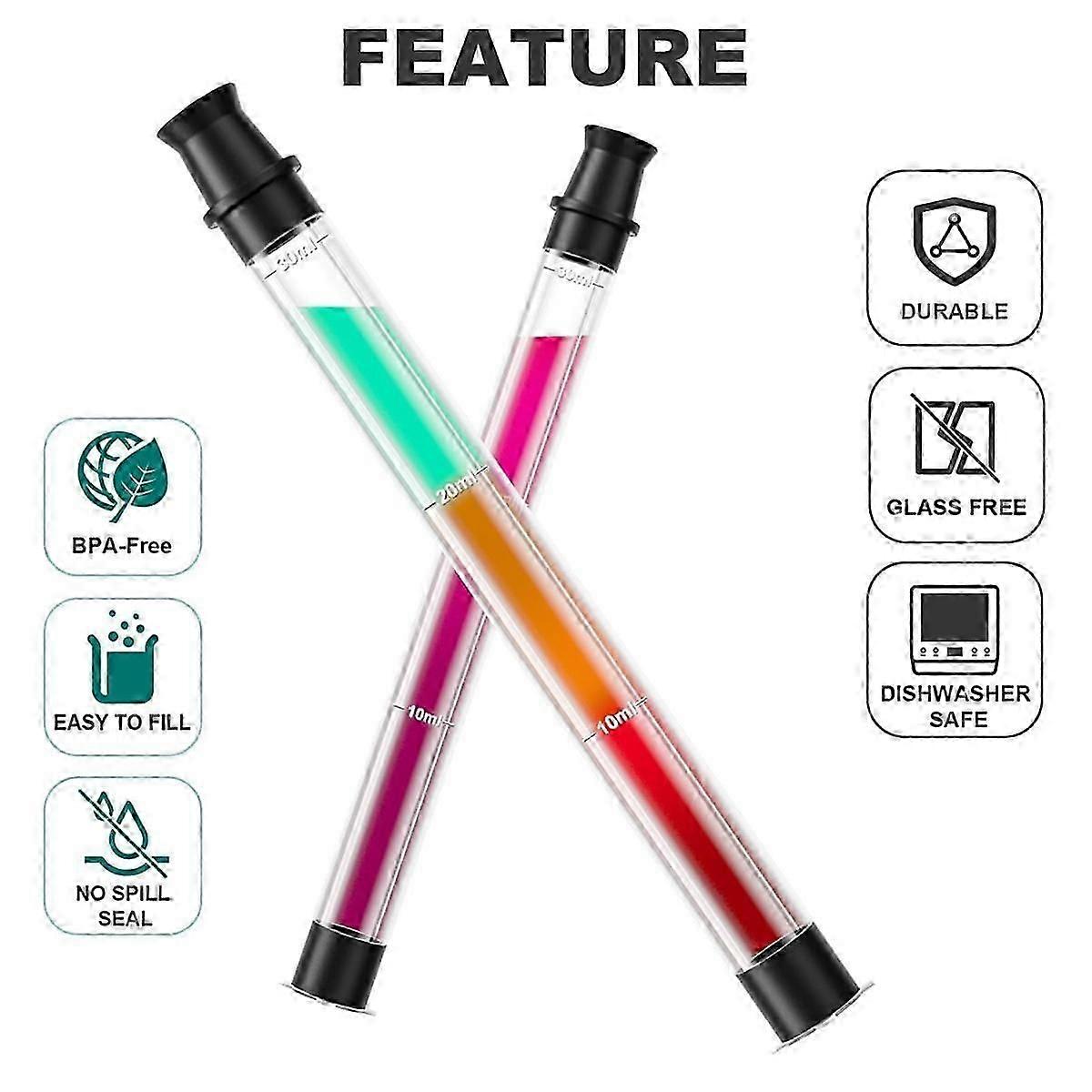 Shot Straw, Shot Tube Holder Drinks Straw for Beach Pool, Parties, Fits ...