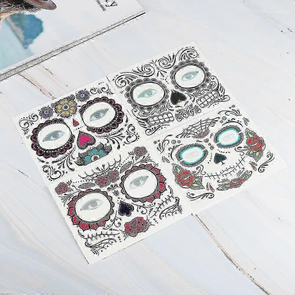 Facial Makeup Sticker Special Waterproof Face Tattoo Day Of The