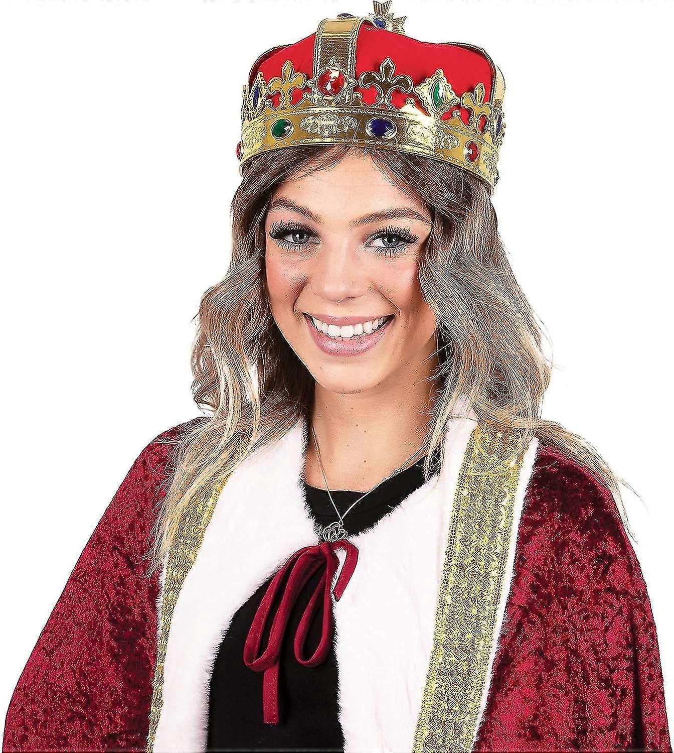 Regal King Crown Red and Gold | Fruugo UK