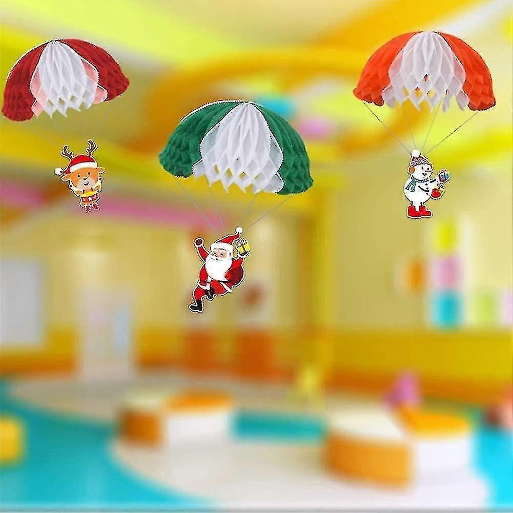Christmas Santa Claus Parachute Christmas Parachute Suspension Flying ...