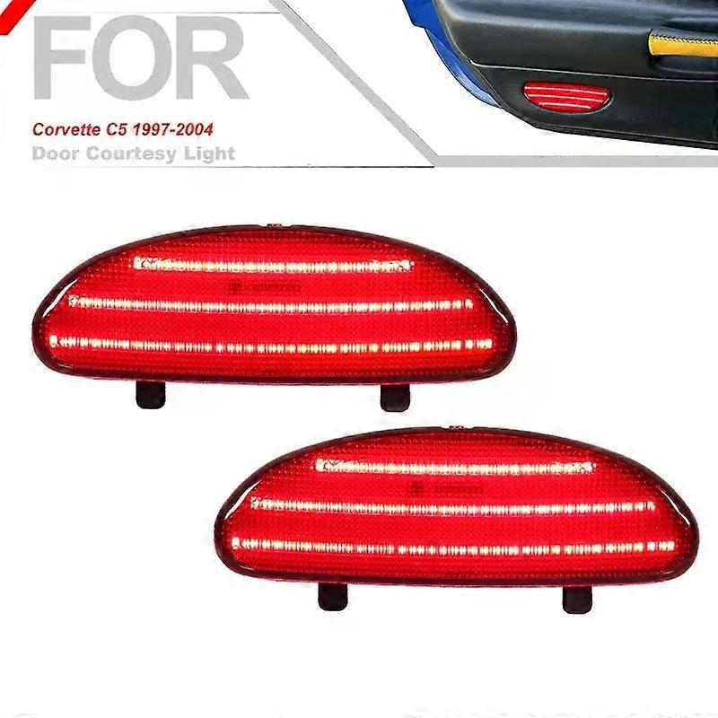 Applies to Car Red Door Courtesy Light Reflector Plate Lamp Assembly ...