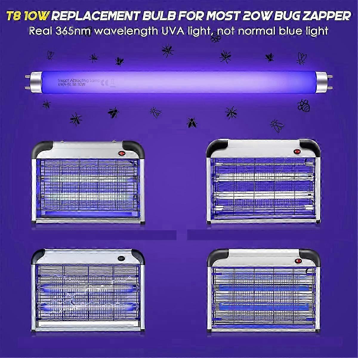 10 Pack Bug Zapper Replacement Light Bulbs 10W for 20W Indoor Bug ...