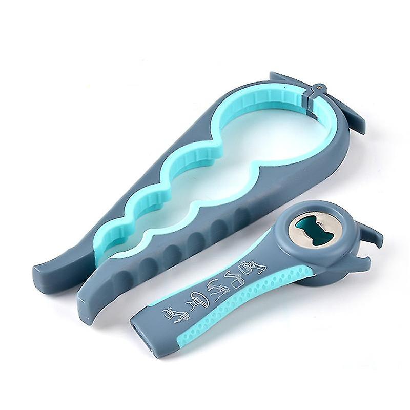 Jar Opener, 5 In 1 Multi Function Can Opener Bottle Opener Kit With Silicone Handle Easy To Use ...