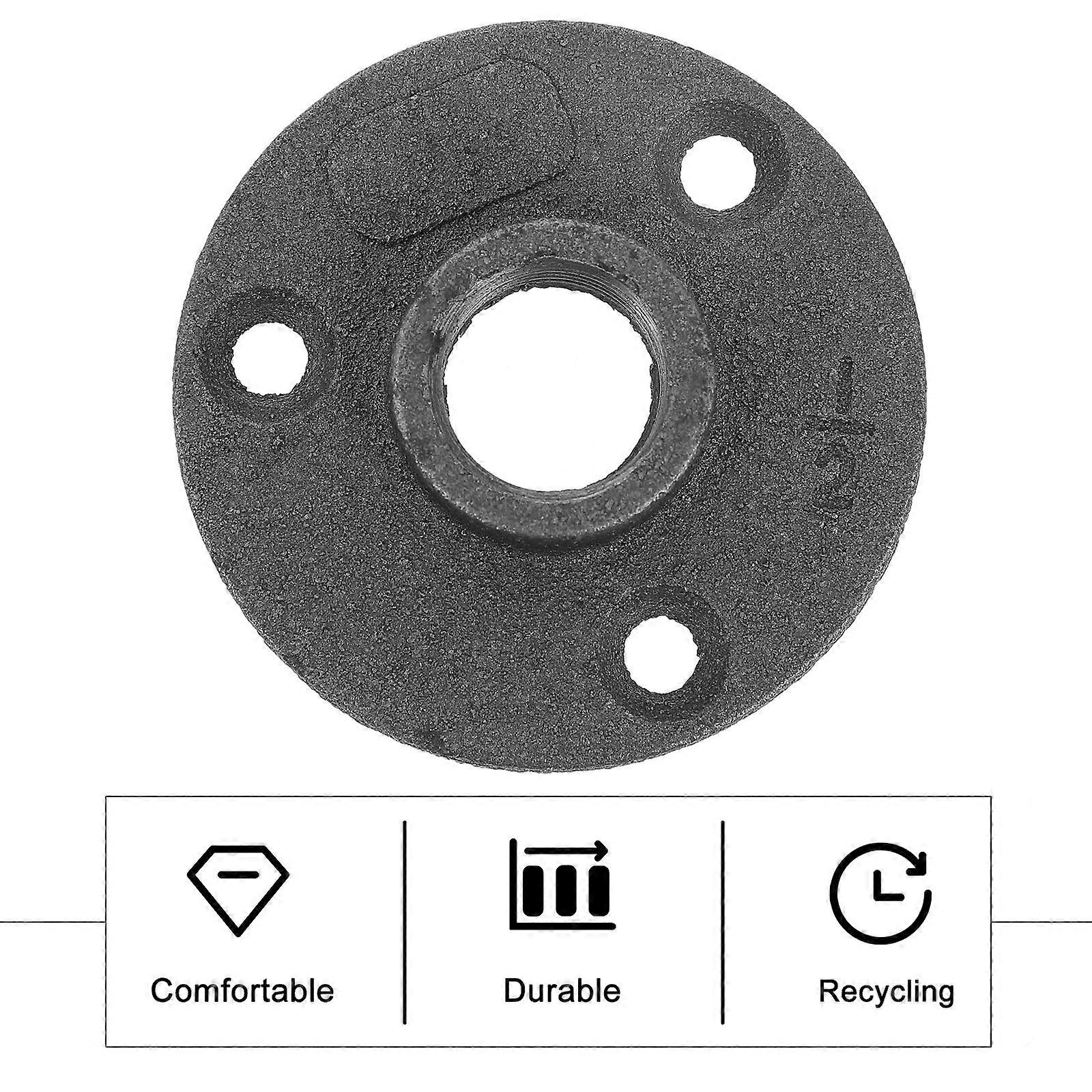 10pcs Floor Flange Fixed Base Malleable Decorative Cast Iron Pipes ...