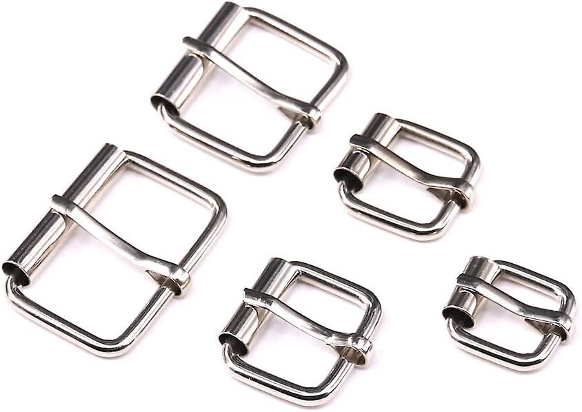 5 Multi-purpose Silver Metal Roller Buckle Rings For Hardware Belt ...