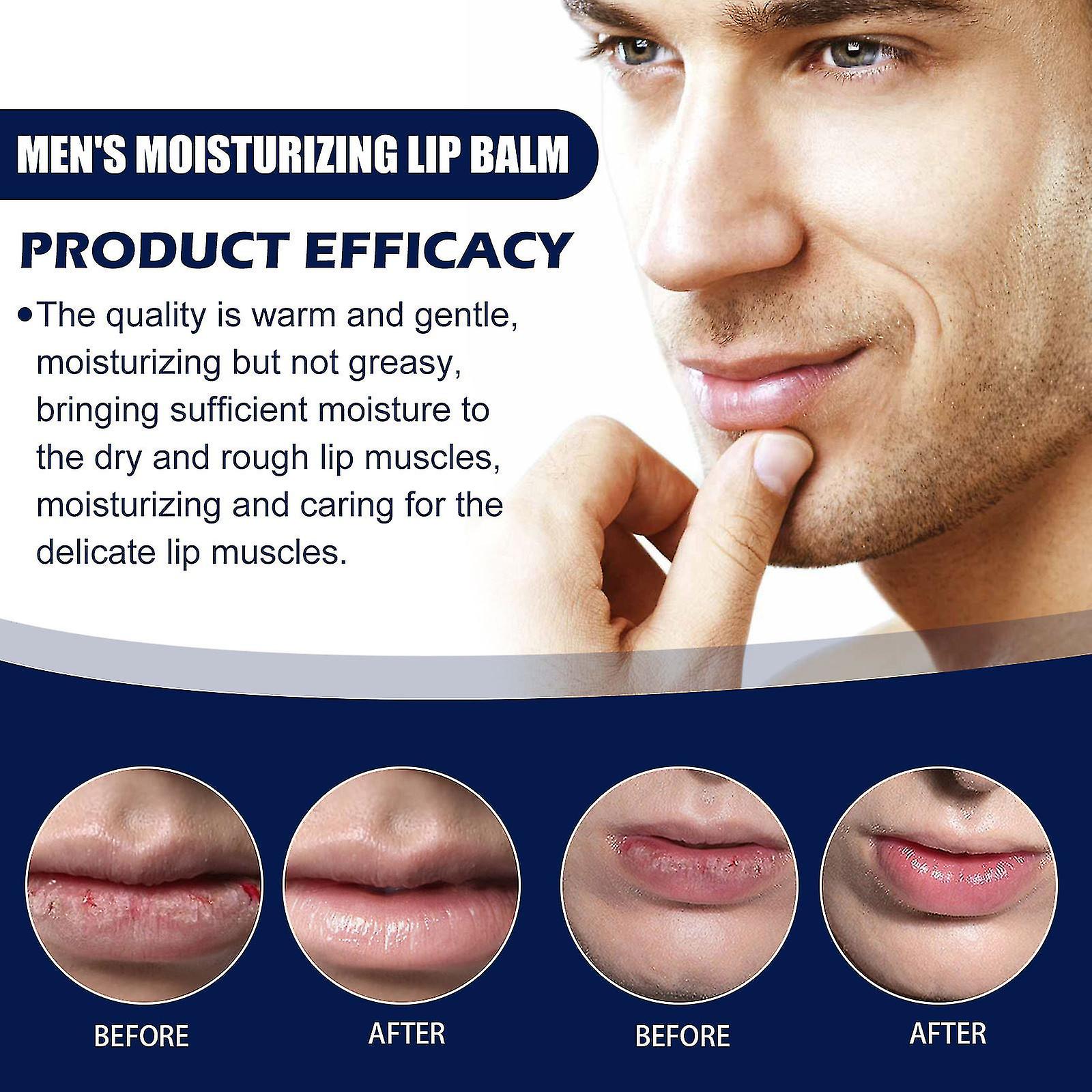 Men's Lipstick Moisturizes And Hydrates Lips, Prevents Chaps, Removes ...