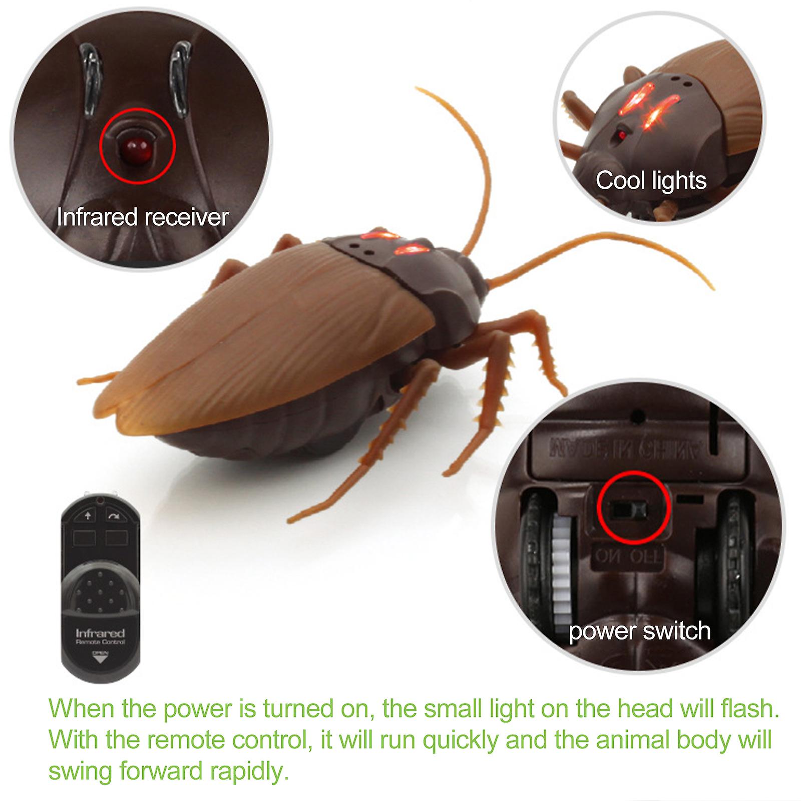 Remote Control Fly Infrared Insect Animal Scary Prank Trick Gag Toy Gif ...