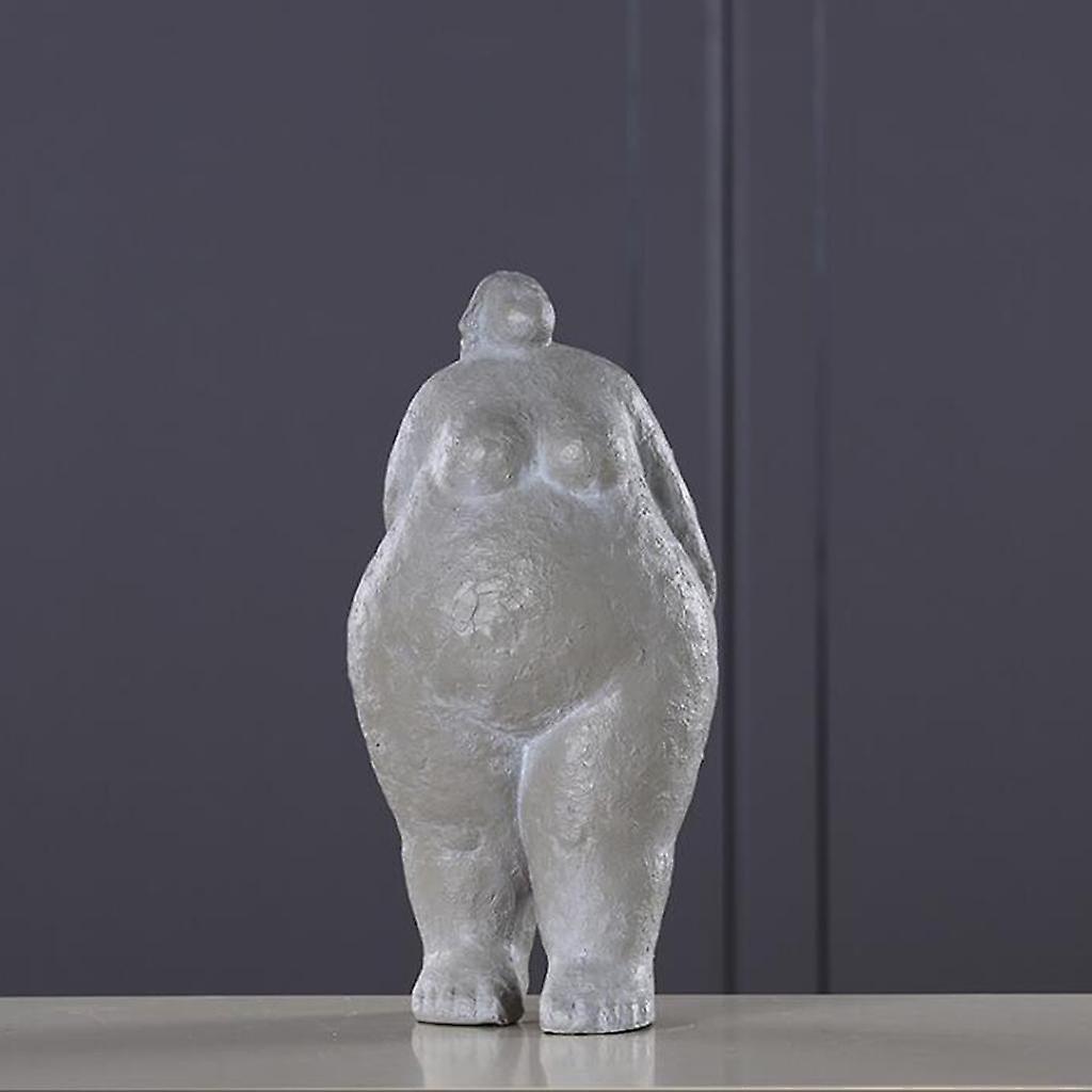Fat Woman Figure Statue Lady Figurine Sculpture Resin Desktop Decor ...
