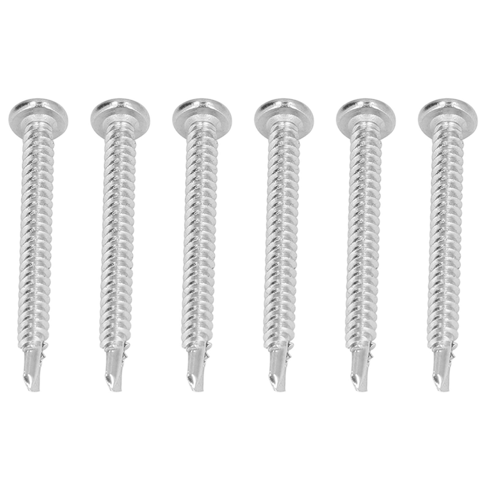 50Pcs Self Drilling Screw Cross Round Head 410 Stainless Steel ...