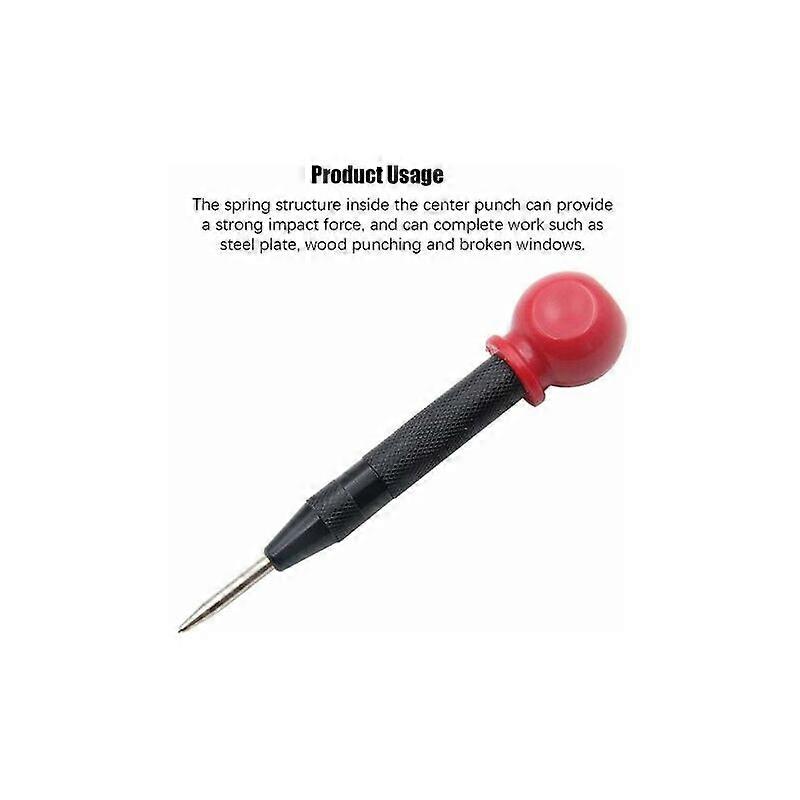 1 PCS Spring-loaded Automatic Marker Punch Marking Tool Steel Starting ...