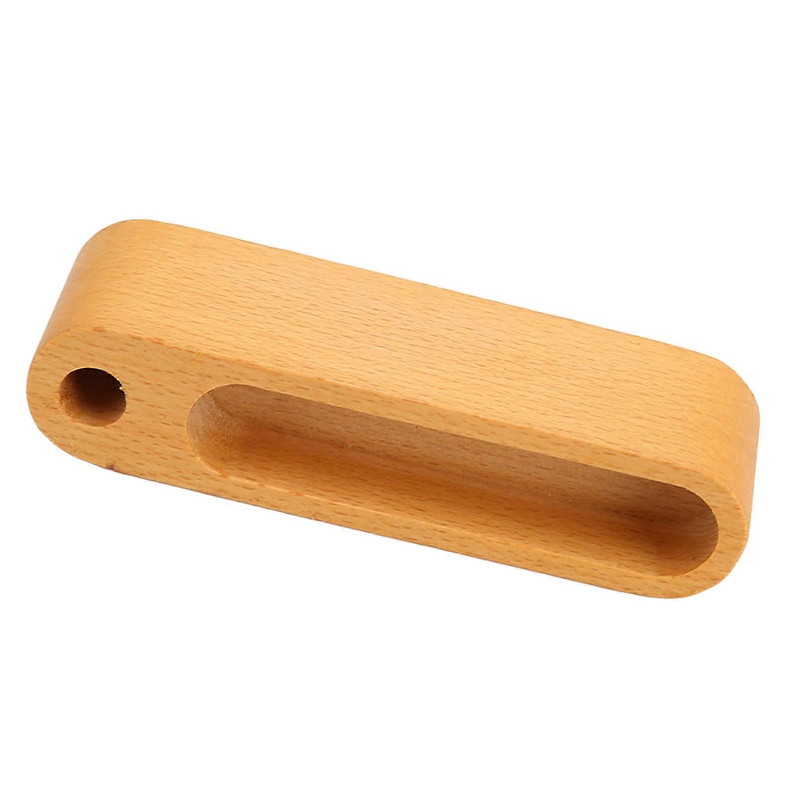 Wooden Desktop Business Card Holder With Pen Hole Beauty Salon Elegant ...