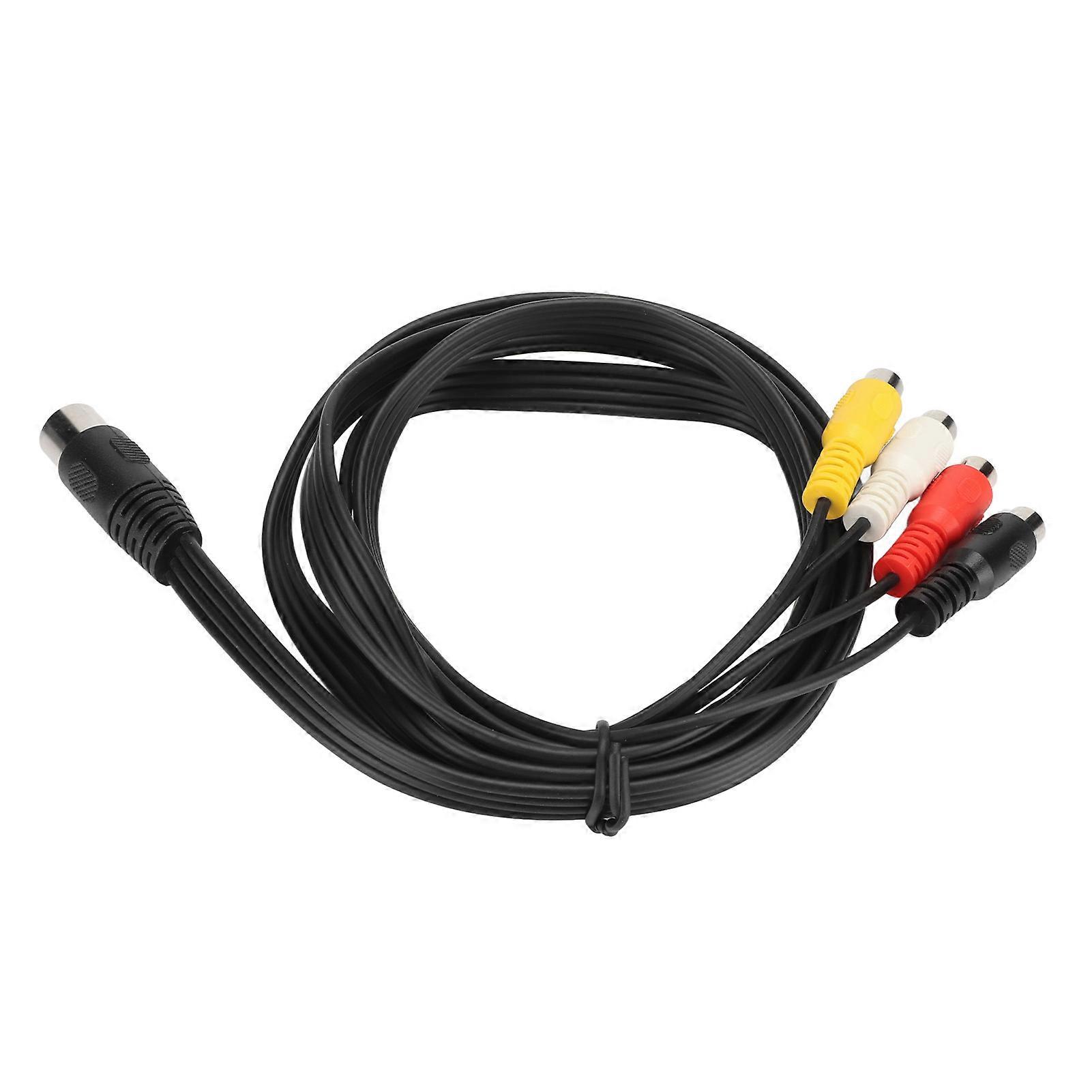 5 Pin Male Din to 4 RCA Female Cable Professional DIN 5 Pin to RCA ...