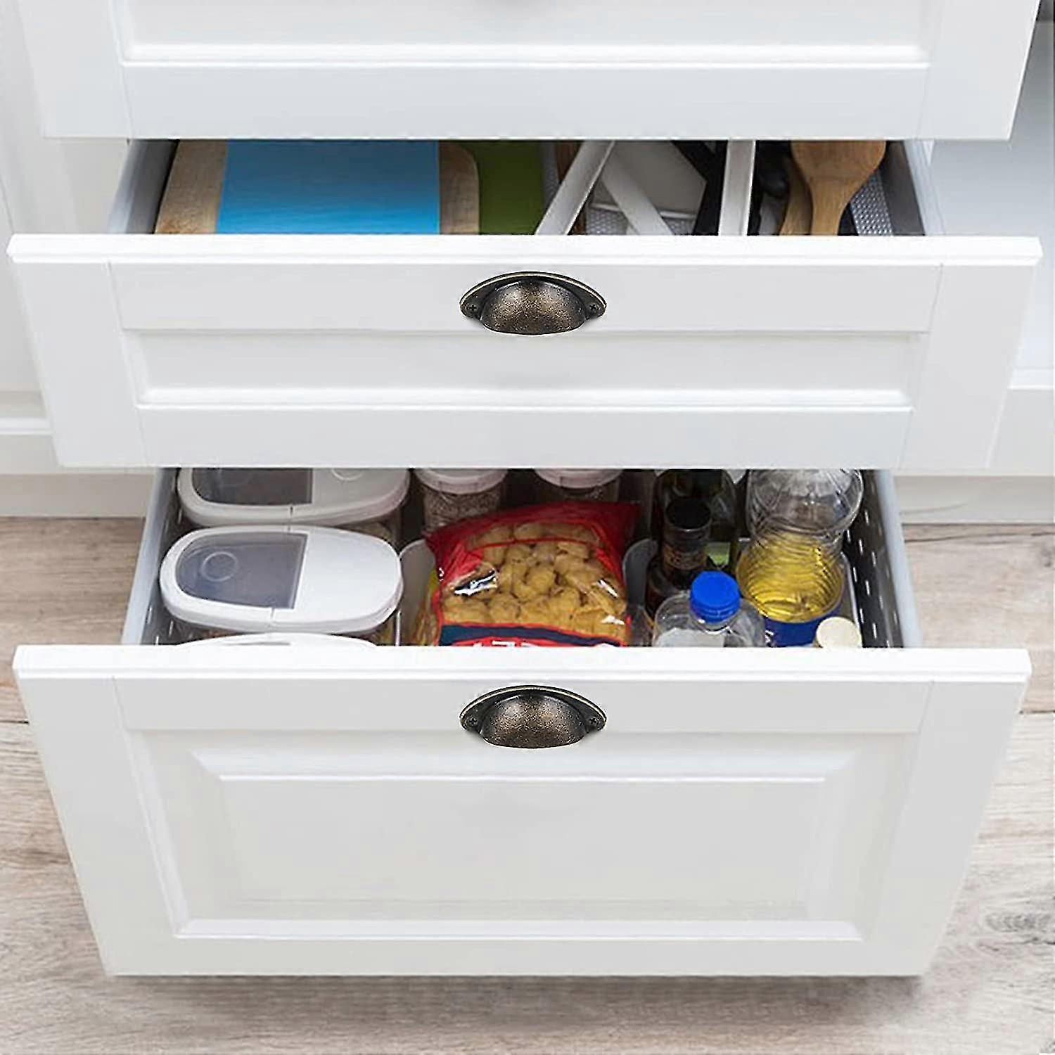 Set Of 12 Vintage Distressed Metal Cabinet Door Handles Door Cupboard ...