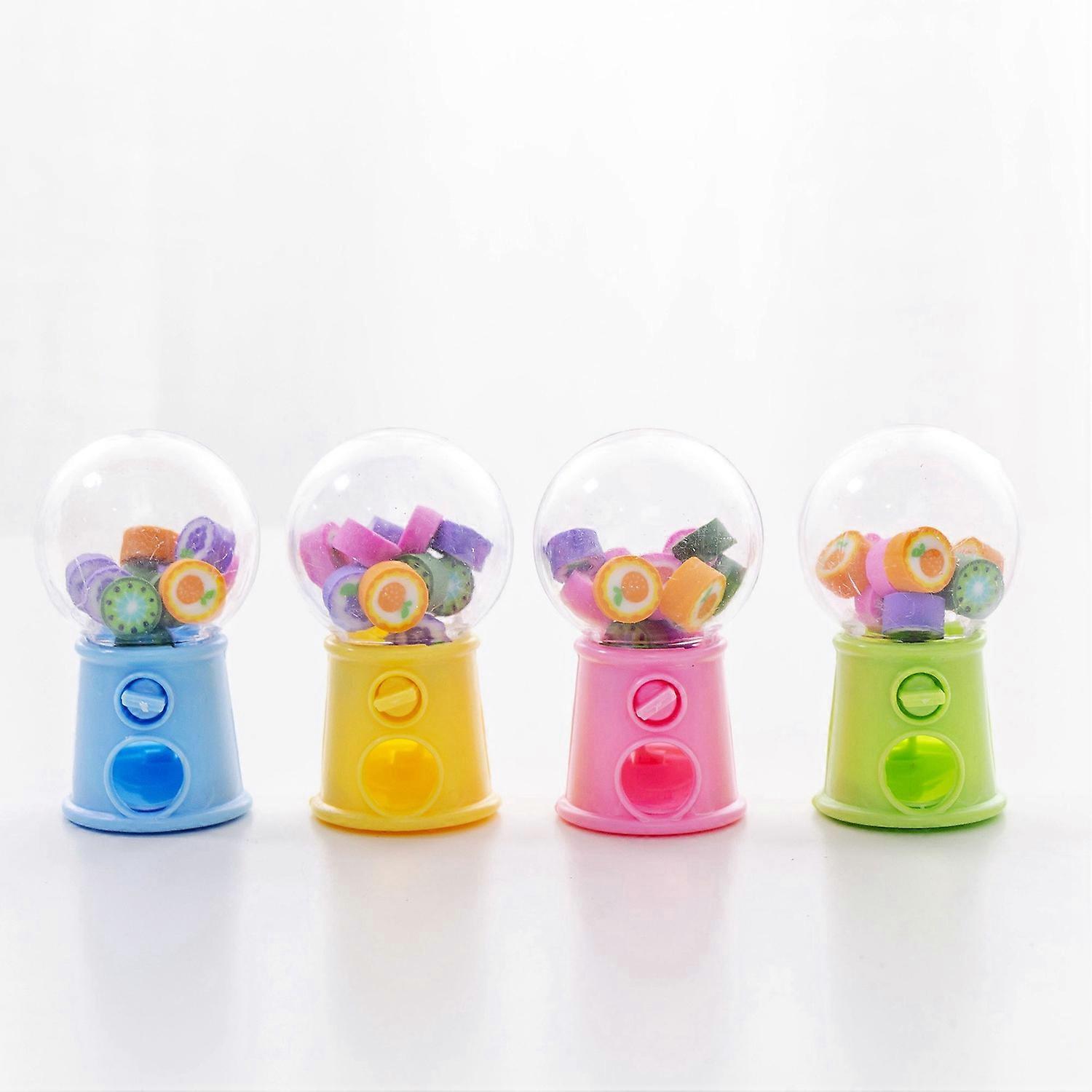 Mini Fruit Gashapon Eraser Machine Eraser Dispenser Kids Stationary ...