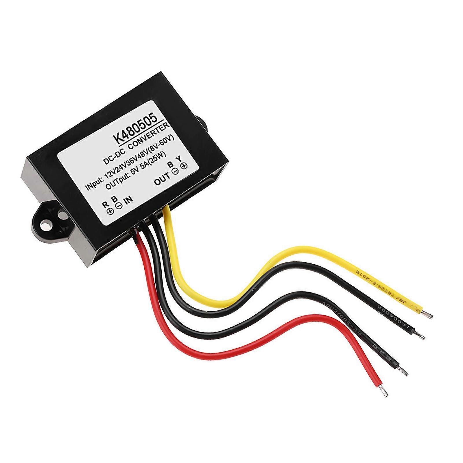 DC-DC 12V/24V/36V/48V to 5V 5A Buck Converter Step Down Power Supply Module | Fruugo UK