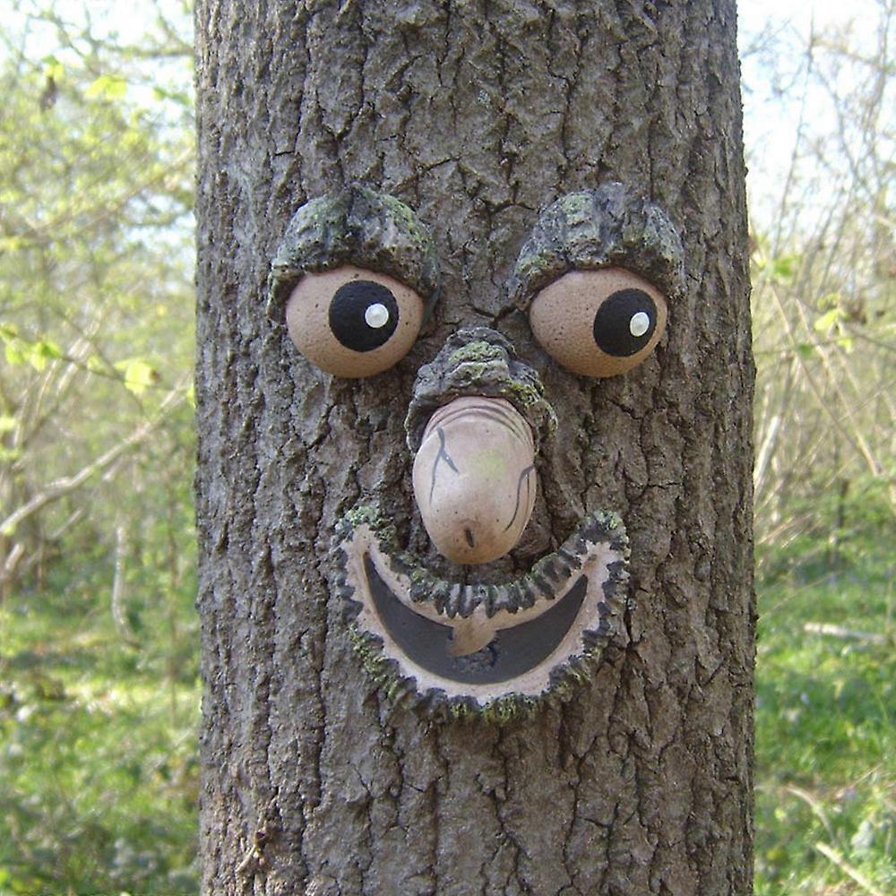 Tree Face Old Man Tree Trunk Weatherproof Hanging Tree Decoration ...