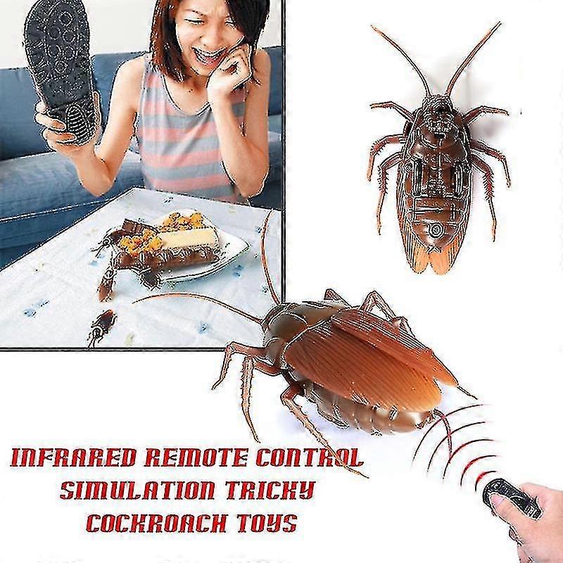 Mini Remote Control Cockroach Insects Toy Novelty Rc Infrared Electric ...