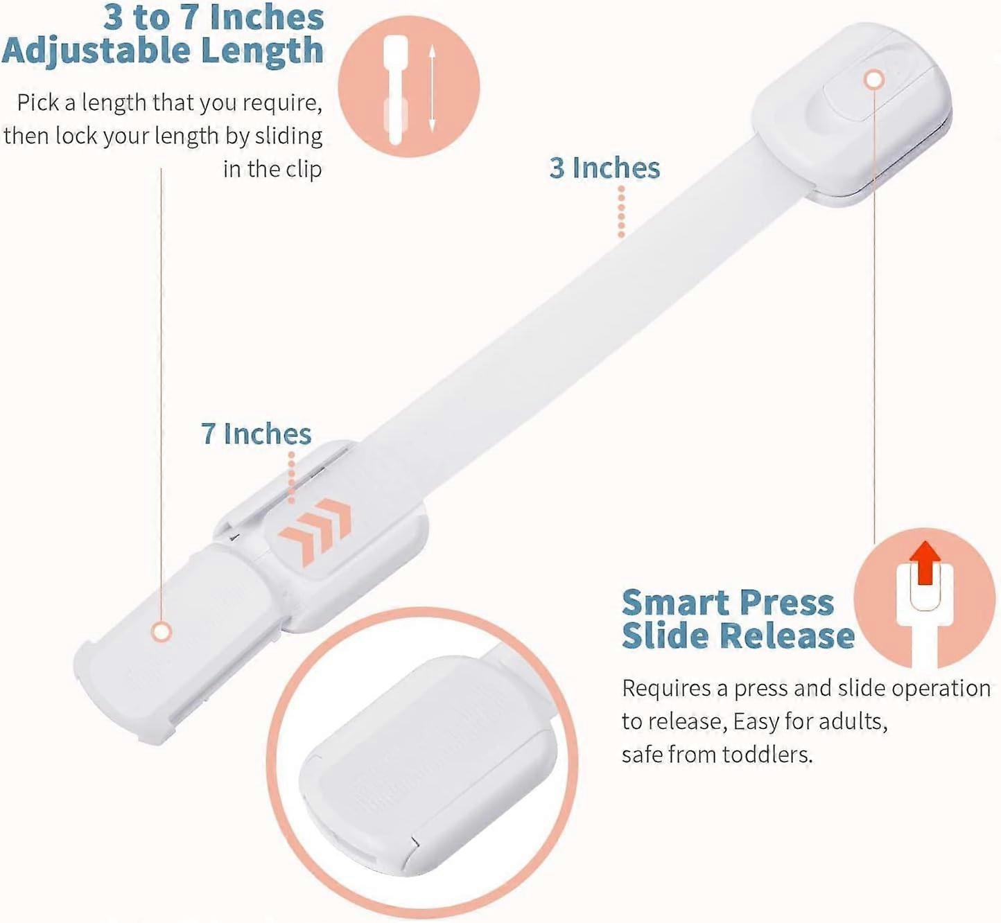 Child Safety Cupboard Locks,6 Pcs Cupboard Locks for Children,Baby ...