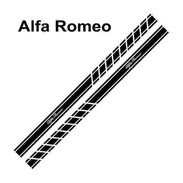 2PCS Car Stickers For Alfa Romeo 159 147 Giulietta Stelvio 4C MITO 156 ...