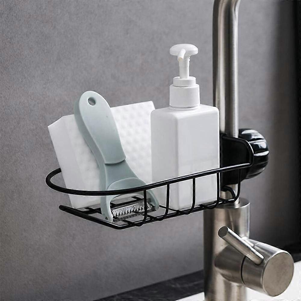 Kitchen Faucet Sponge Holder, Stainless Steel Faucet Storage Rack ...
