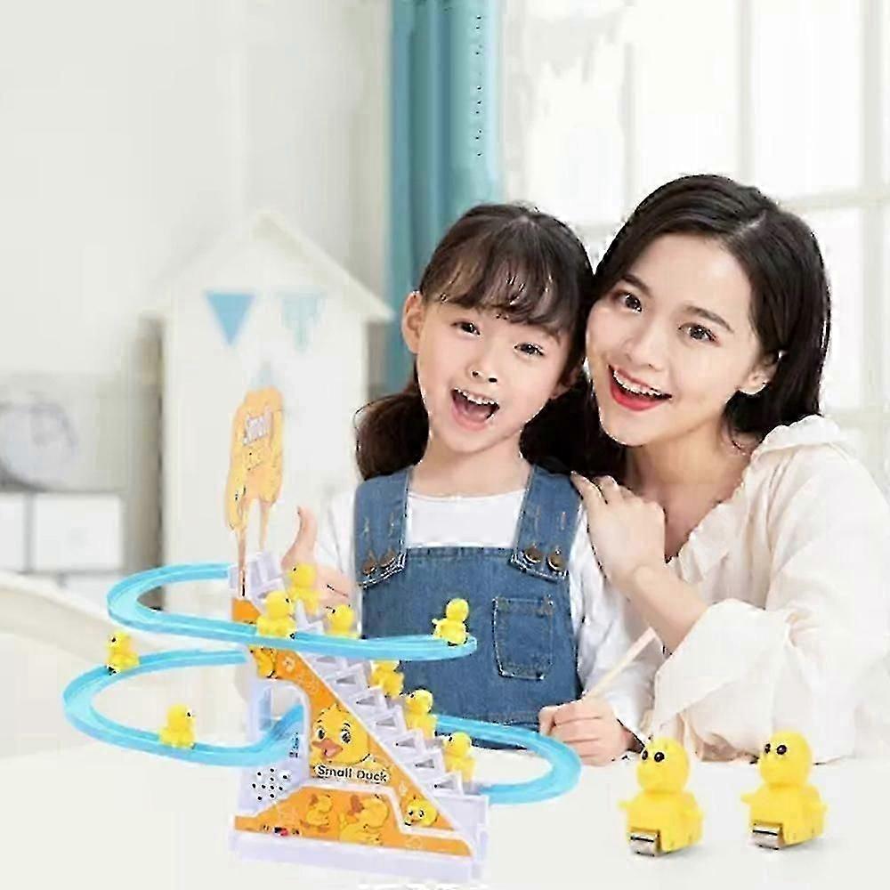 Penguin Slide Race Track Set with Lights and Music for KidsPenguin Race ...