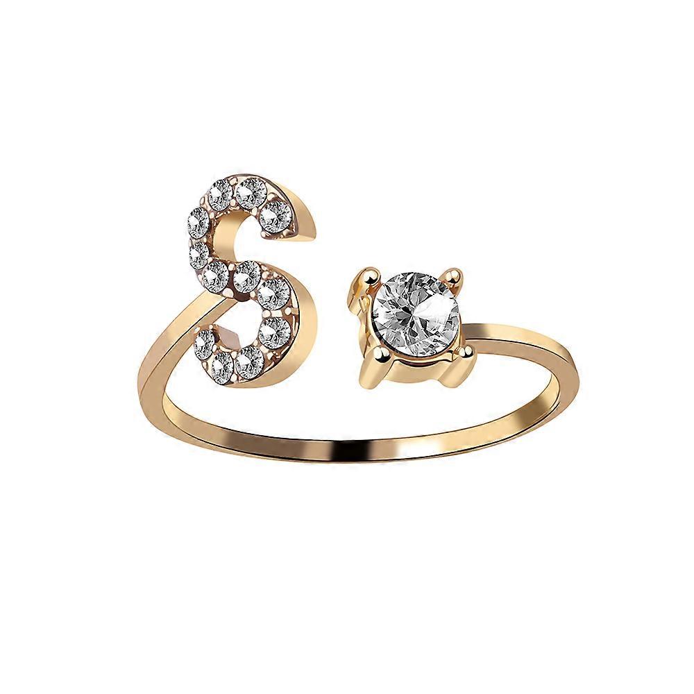 Creative A-Z Alphabet 26 Letter Rings Personlity Initial Name Open ...