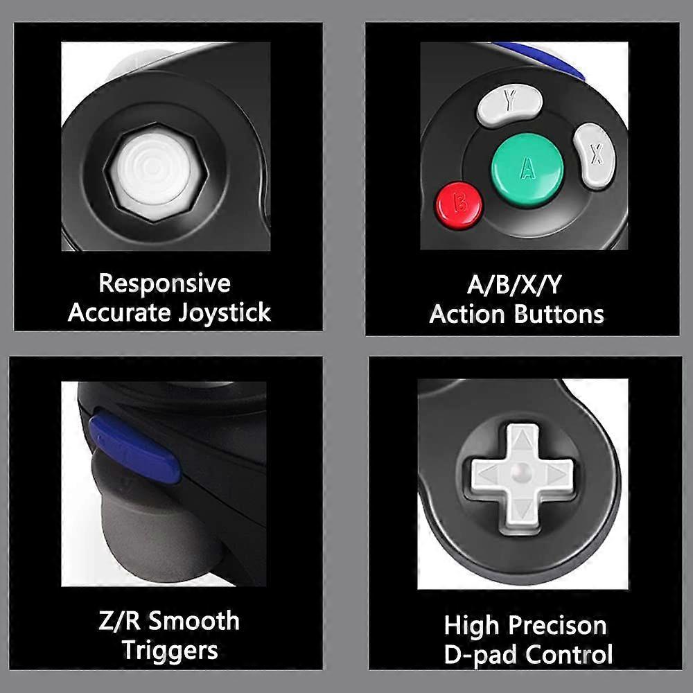 Premium dual shock gamecube controller gamepad for nintendo wii gc ngc ...