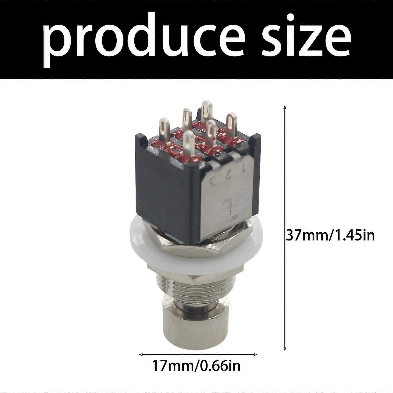 6 Pin Momentary Stomps Foot Pedal Switches Electric Guitar Emergency ...