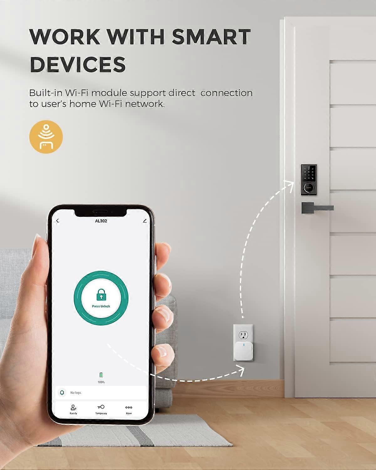 2025 Latest Model Smart Lock Wi-Fi Gateway G1, Remote Control Wi-Fi ...