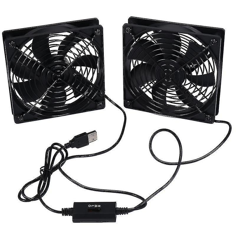 120mm 5v Usb Powered Pc Router Fans With Speed Controller High Airflow ...