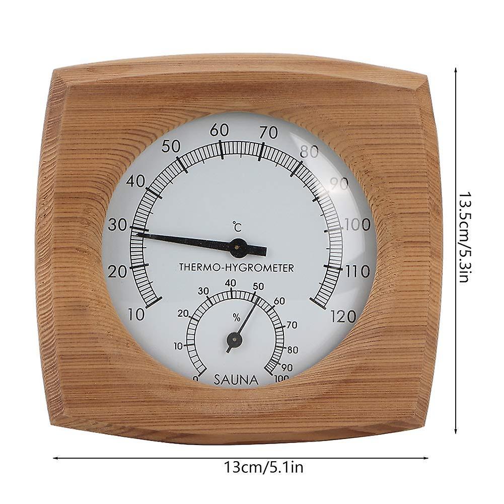 Hygrometer Thermometer, 2 In 1 Indoor Humidity Gauge Thermometer Wood ...