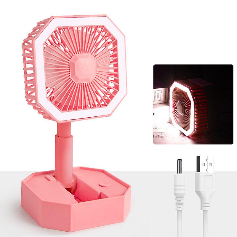 Mini Table Lamp Fan Folding Telescopic Portable Fill Light Touch ...