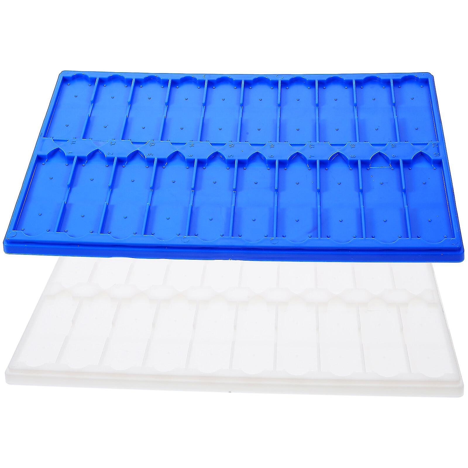 2 Pcs Plastic Microscope Slides Holder Microscope Slides Drying Rack ...