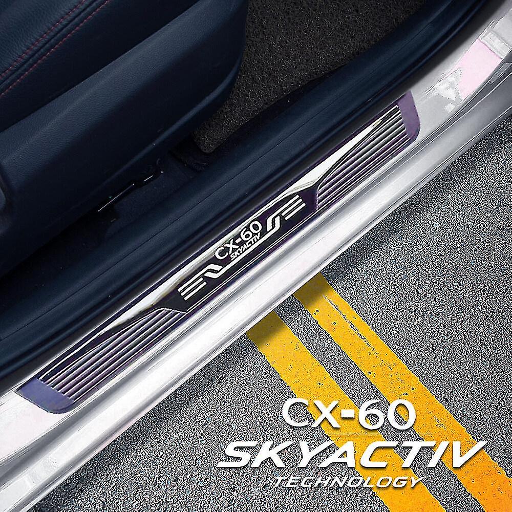 Car Accessories Door Sill Plate For Mazda CX-60 2016-2023 Door Sill Strip Threshold Protection ...