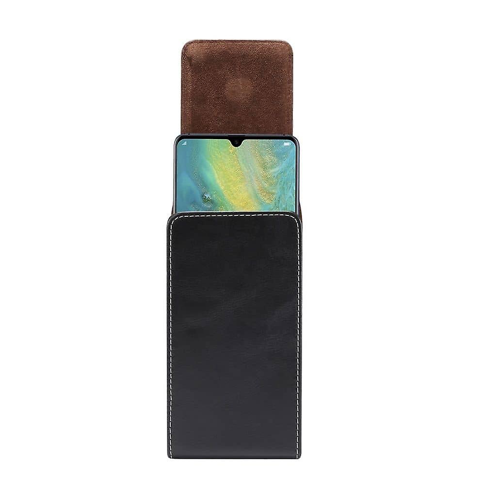for Huawei Nova Y72S (2024) Vertical Leather Holster with Belt Loop ...