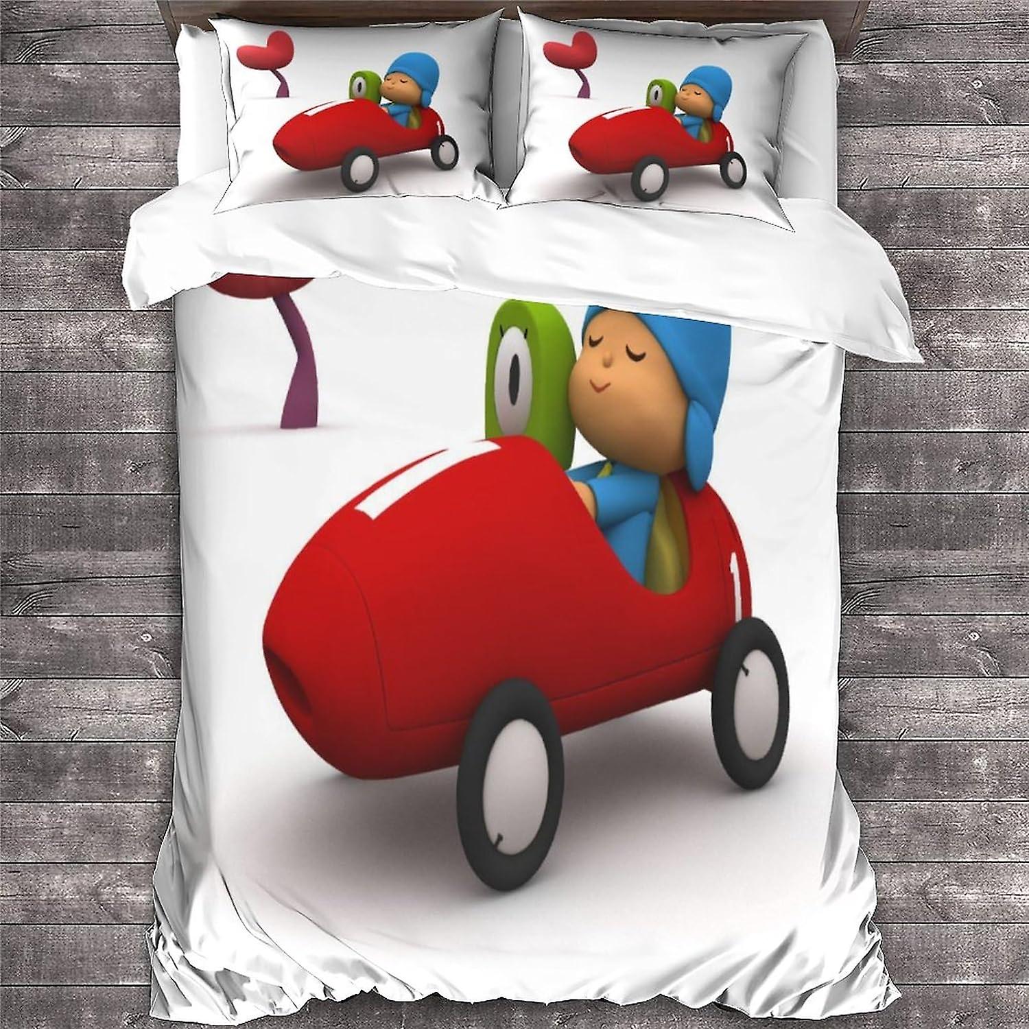 Entemah Pocoyo Bedding Duvet Cover Set,3D Printed 3 Pieces Cute ...