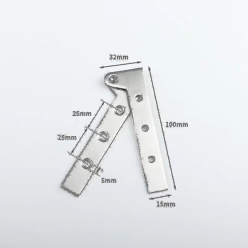 Set Of 2 Stainless Steel Hidden Door Pivot Hinges 360 Degree Rotation ...