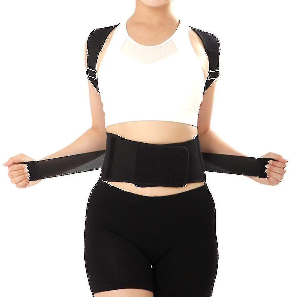 Back Support Brace Posture Corrector Strap Waist Spine Brace Posture ...