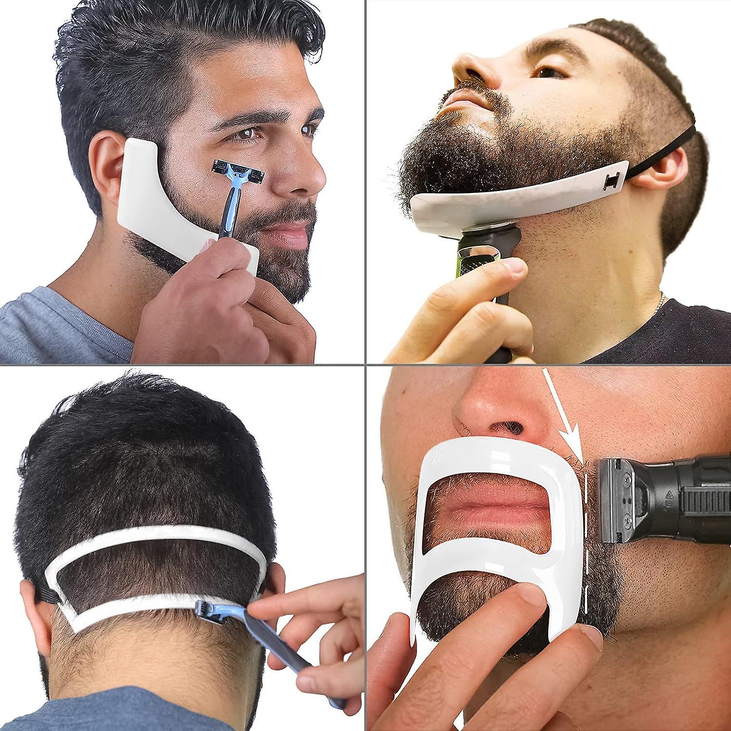 Beard and Neckline Shaving Guide, Hair Cutting Tool Kit for Men, Goatee ...